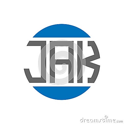JAK Letter Logo Design On White Background. JAK Creative Initials ...