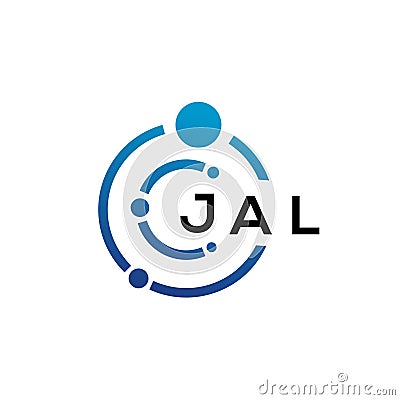 JAL Letter Technology Logo Design On White Background. JAL Creative ...