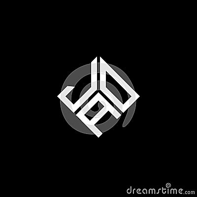 JAO Letter Logo Design On Black Background. JAO Creative Initials ...