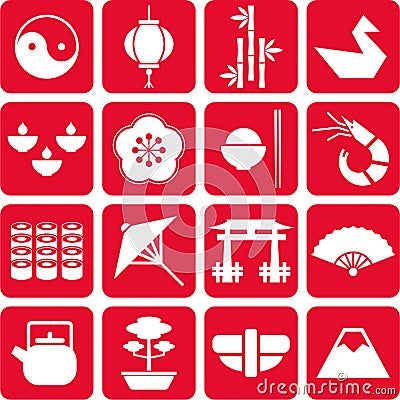 Japan Pictograms. Royalty Free Stock Image - Image: 22642736