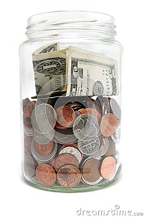 Jar Of Money Stock Photo - Image: 12554980