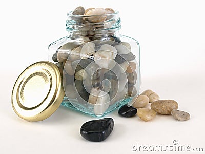 Jar Of Rocks Stock Images - Image: 4965244