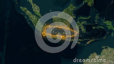 Java Sea Map stock video. Video of government, politics - 294265421