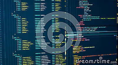 Javascript Source Code For Software Development. Java Code Routes And ...