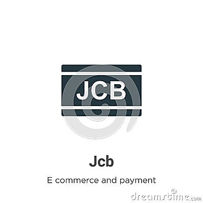 Jcb Vector Icon On White Background. Flat Vector Jcb Icon Symbol Sign ...