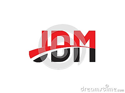 JDM Letter Initial Logo Design Vector Illustration | CartoonDealer.com ...