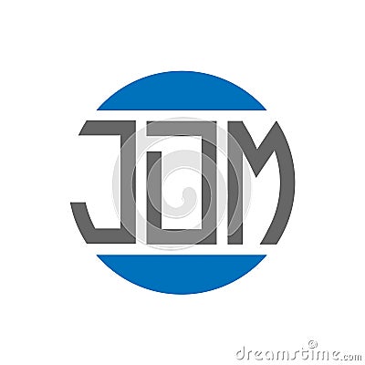 JDM Letter Logo Design On White Background. JDM Creative Initials ...