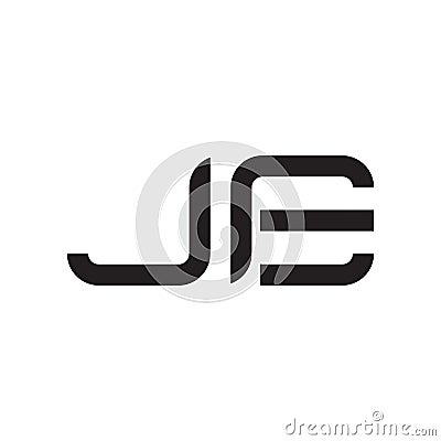 Je Initial Letter Vector Logo Icon | CartoonDealer.com #207387838