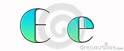 Jeanne Moderno Gradient Sans Serif Alphabet Letters Calligraphy Letter ...