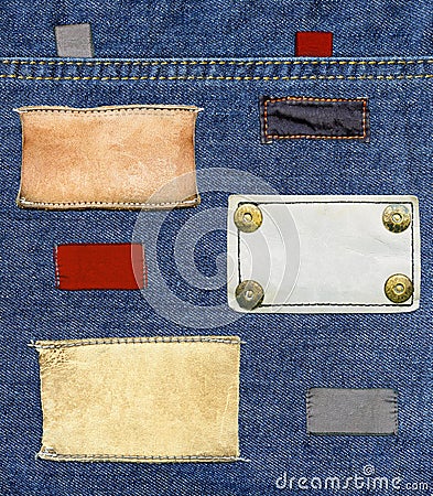 Jeans' Labels Set Stock Image - Image: 18154081
