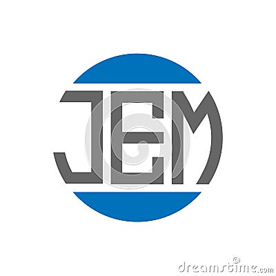 JEM Letter Logo Design On White Background. JEM Creative Initials ...