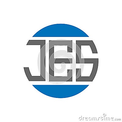 JES Letter Logo Design On White Background. JES Creative Initials ...