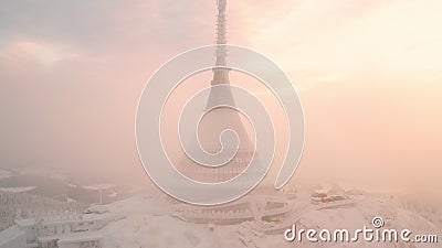 Jested Tower with Hotel and Restaurant Built on Mountain Top Stock ...