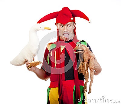 Jester With Puppets Royalty-Free Stock Photo | CartoonDealer.com #29198109