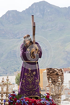Jesus Christ Statue On A Float Royalty-Free Stock Photography ...