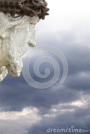 Jesus Looking Down From The Sky Stock Images - Image: 1905724