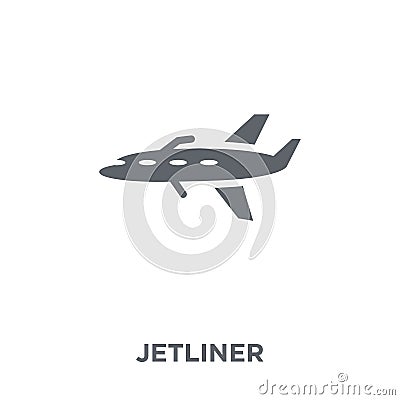 Jetliner Icon From Transportation Collection. Cartoon Vector ...