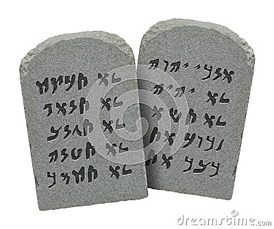 Jewish Ten Commandments Stock Photo - Image: 47794639