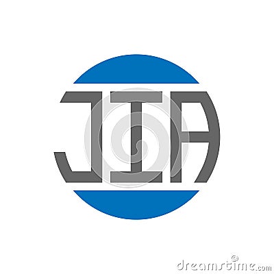 JIA Letter Logo Design On White Background. JIA Creative Initials ...