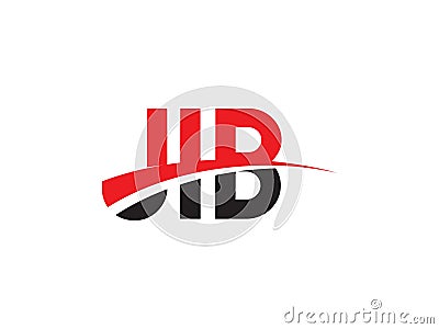 JIB Letter Initial Logo Design Vector Illustration | CartoonDealer.com ...
