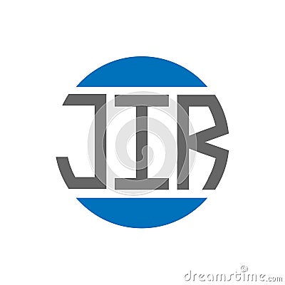JIR Letter Logo Design On White Background. JIR Creative Initials ...