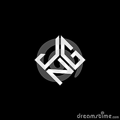 JNG Letter Logo Design On Black Background. JNG Creative Initials ...