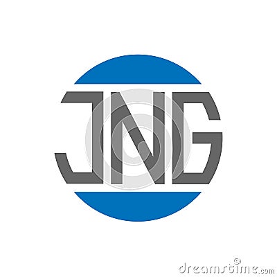 JNG Letter Logo Design On White Background. JNG Creative Initials ...