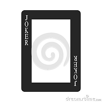 Joker Card Frame Silhouette Vector | CartoonDealer.com #328249229