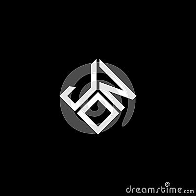 JON Letter Logo Design On Black Background. JON Creative Initials ...