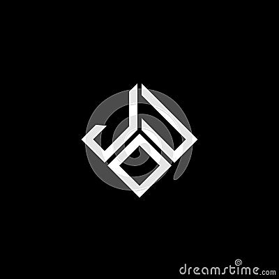 JOU Letter Logo Design On Black Background. JOU Creative Initials ...
