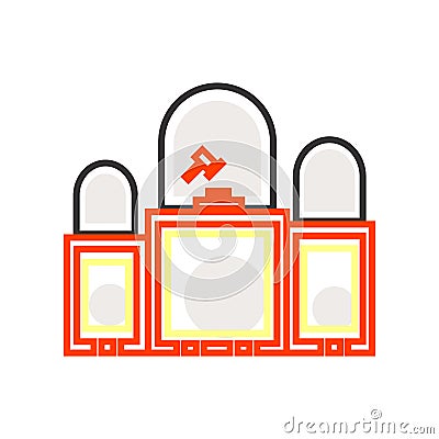 Judging Icon Vector Sign And Symbol Isolated On White Background ...