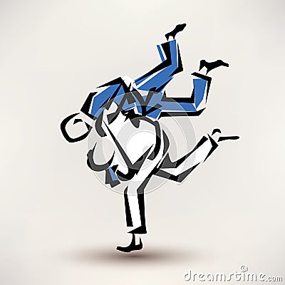 Judo Vector Symbol | CartoonDealer.com #52332146