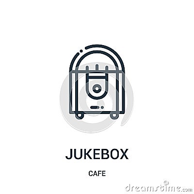 Jukebox Icon Vector From Cafe Collection. Thin Line Jukebox Outline ...