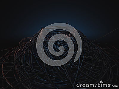 Jumbled Electrical Cables Pile Royalty-Free Stock Image | CartoonDealer ...