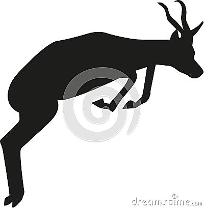 Jumping Springbok Stock Vector - Image: 73687401