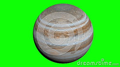 Jupiter Planet with Green Screen Stock Video - Video of life ...