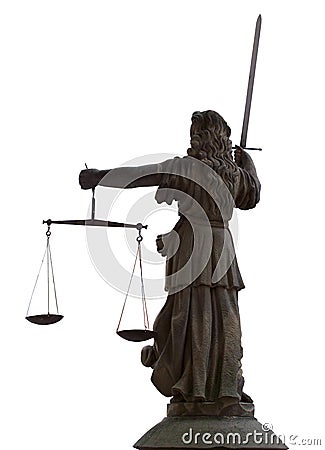 Justitia - From The Rear Stock Photography - Image: 1462812