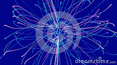 4k Abstract Particles Fiber Optic Cable Fireworks Lines Space ...