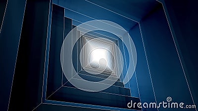 Animated Corridor. Doors with Green Screen and Alpha Matte 4K Stock ...