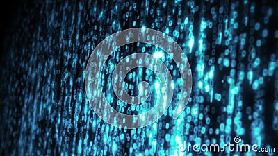 Computer Binary Code Data Falling Loop Stock Video - Video of language, complex: 184719035