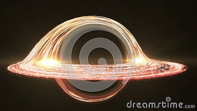 4K Animation of a Black Hole Accretion Disk Stock Video - Video of ...