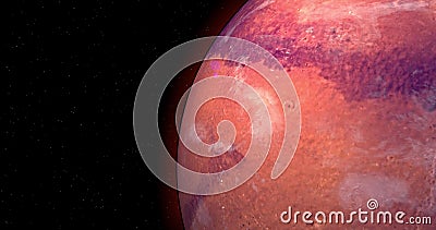 4K Animation of Mars Rotating on the Universe. Stock Footage - Video of ...