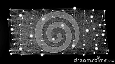 4K Artificial Neural Network. Stock Footage - Video of communication ...