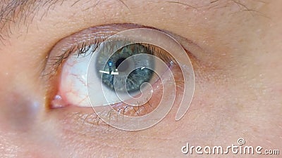 8K Caucasian Male Opens His Left Eye Stock Video - Video of eyebrow ...