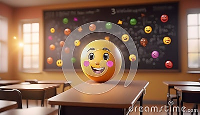 8k Classroom Of Emoji The Perfect Wallpaper With High Quality Royalty ...
