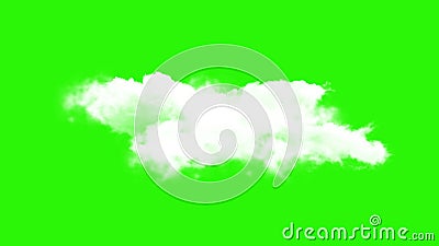 4k Cloud Loop Beautiful Timelapse Fast Billowing Cloud Isolated on ...
