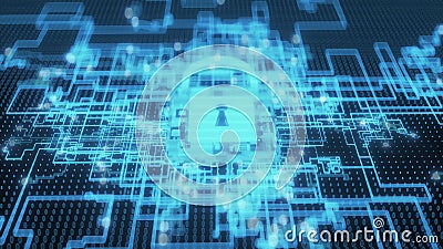 4K Cybersecurity Protocol Defending Inbound Attacks. Stock Footage ...