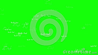 4K 3D Math Equations and Formulas Loop Animation Backgrounds. Stock ...