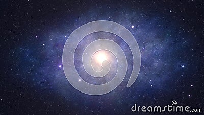 4k 3D Motion Loop Animation. Floating through Space and Nebula while ...