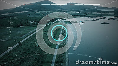 Drone User Interface with HUD GUI User Interface, Technology Network ...